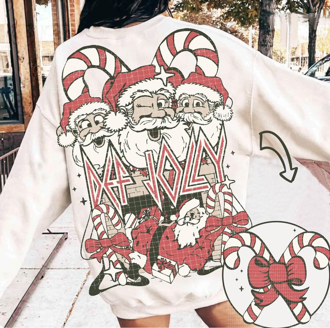 Def Jolly Png-retro Christmas Santa Png, Kid Christmas Sublimation ...