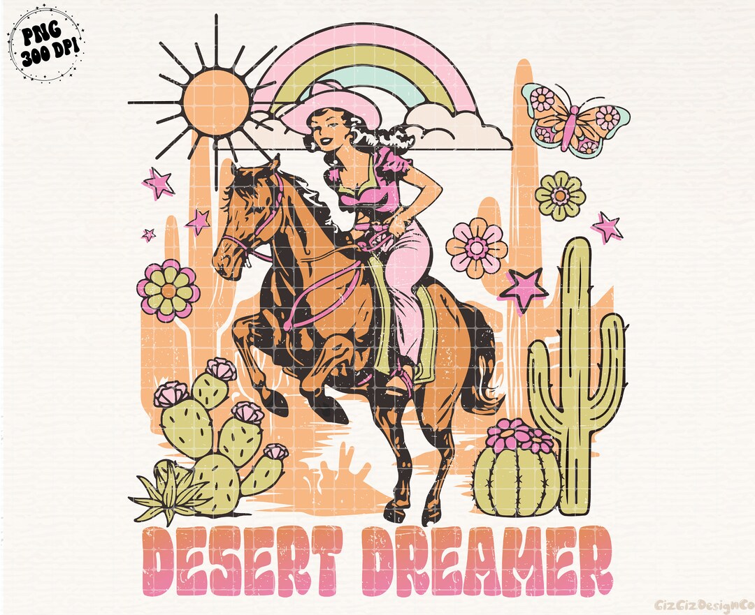 Desert Dreamer Png, Boho Western Png, Western Desert Png, Western ...