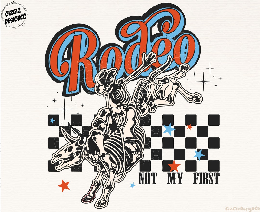 Western Rodeo Png, Retro Skeleton Western Png Sublimation, Western ...