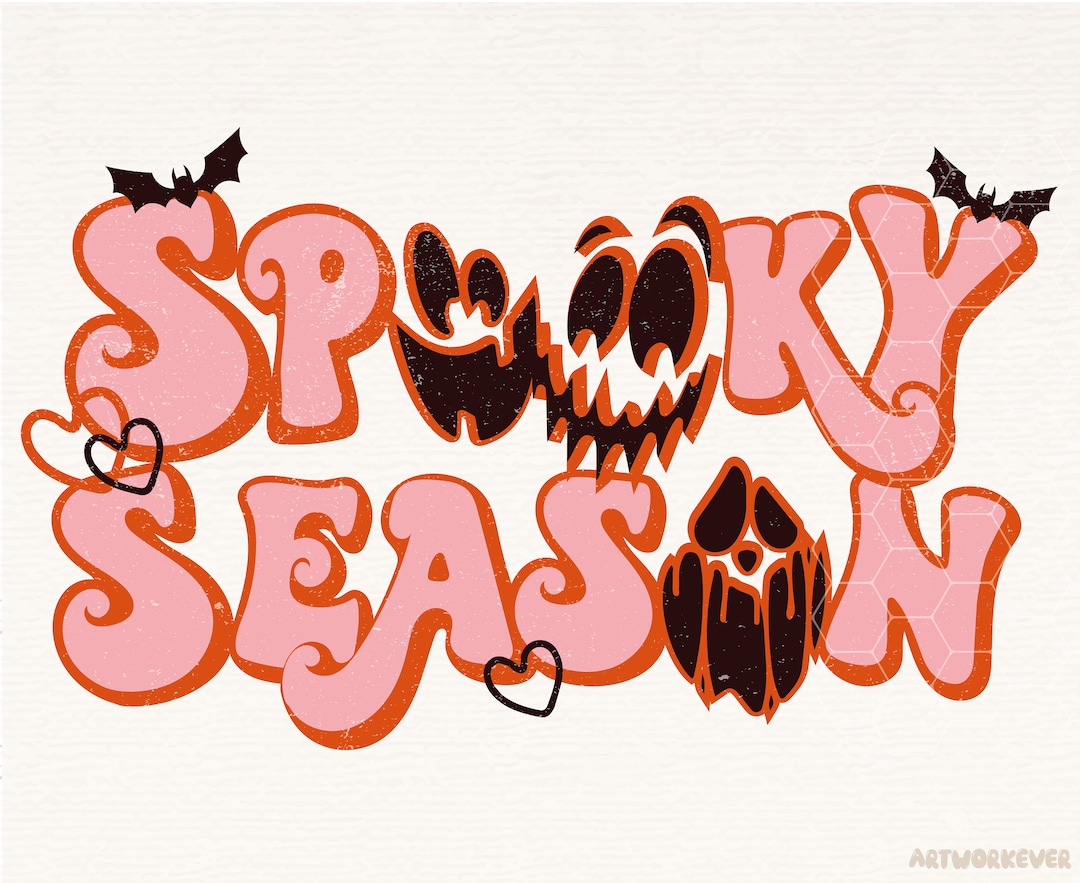 Spooky Season Png, Halloween Png, Cute Ghost Png, Fall Png, Png for ...