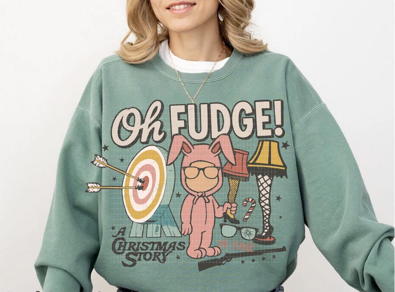 Oh Fudge Png, Funny Christmas Movie Shirt Png, Digital Download, Leg ...
