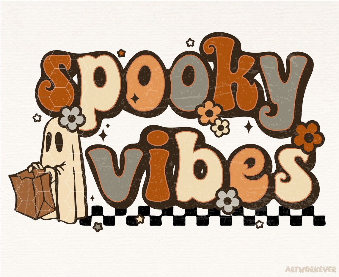 Spooky Vibes Png Retro Halloween Png Stay Spooky Png Spooky - Etsy