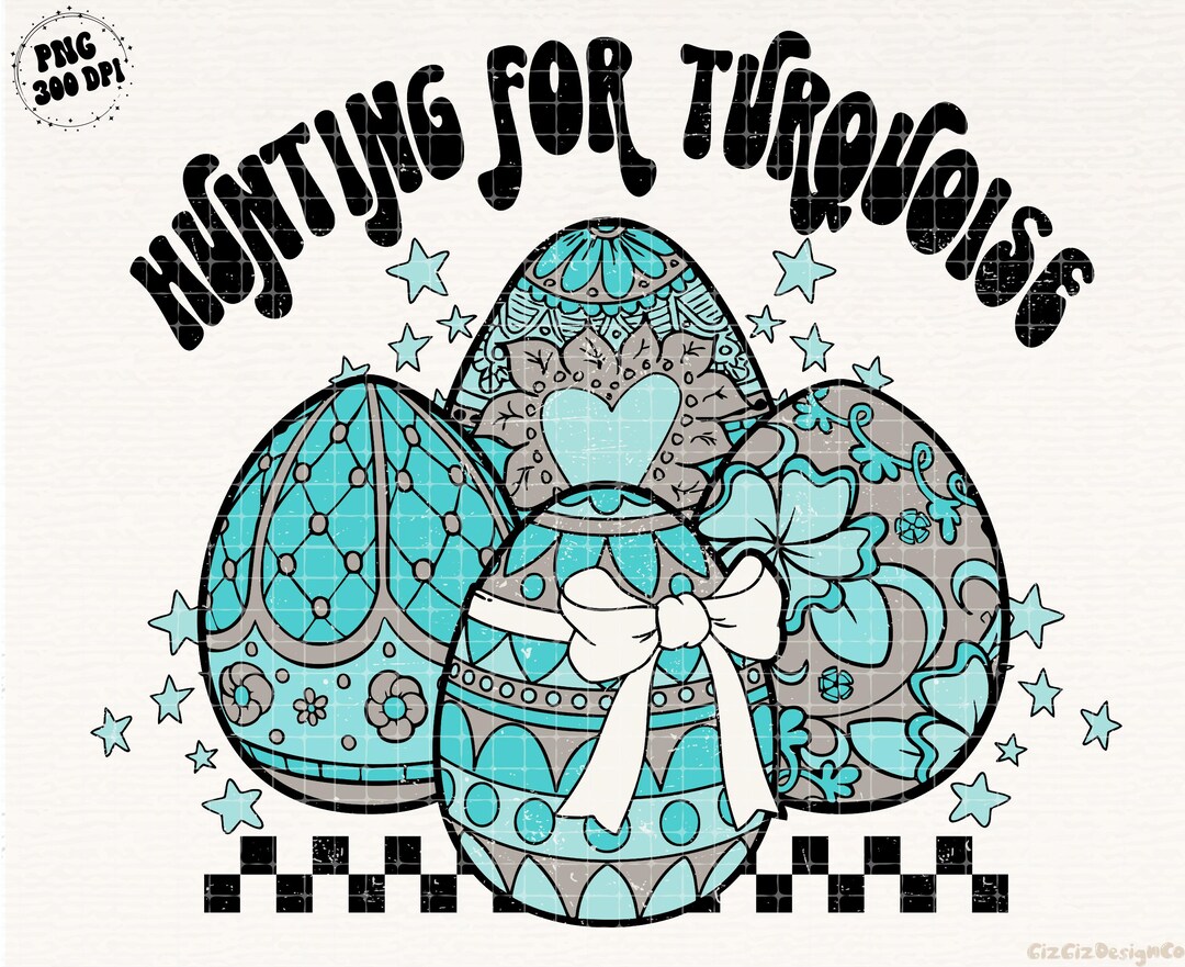 Hunting for Turquoise Western Easter Png, Retro Turquoise Concho Easter ...