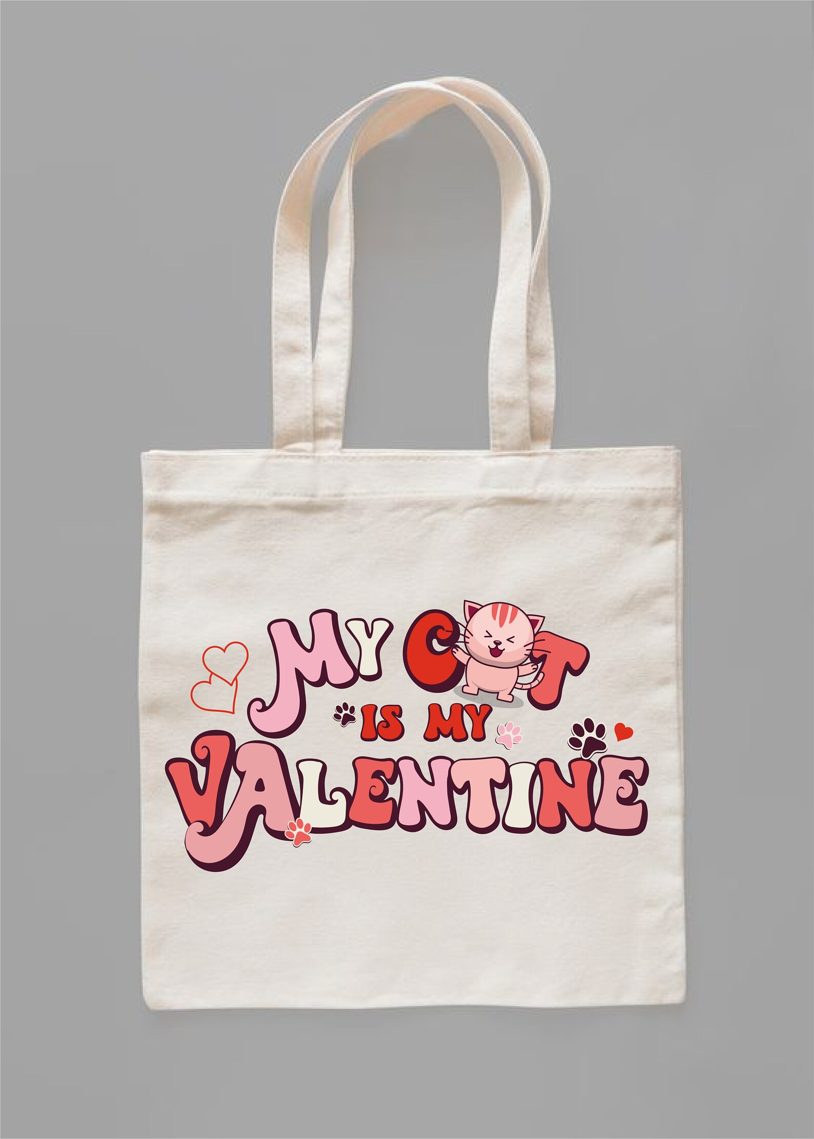 Valentine's Day Png, My Cat is My Valentine Png, Retro Valentine's Png ...