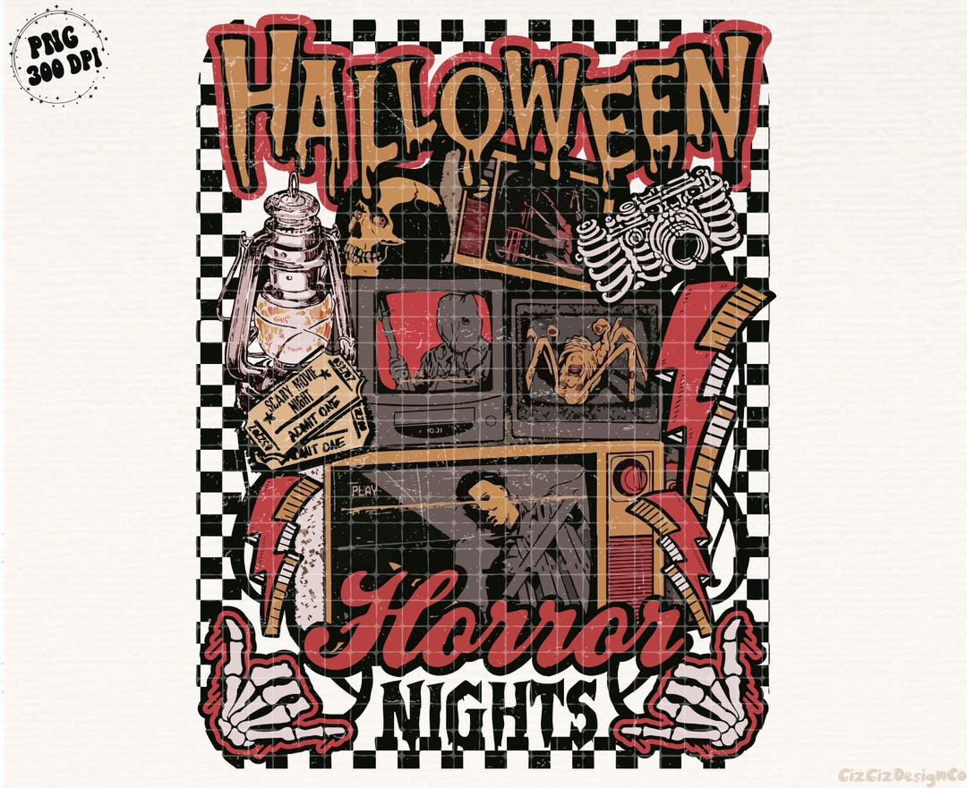 Retro Halloween Horror Night Png, Vintage Halloween Png, Horror Png ...