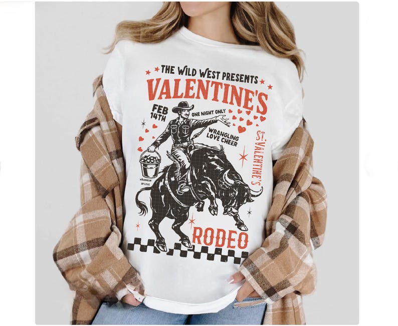St Valentine’s Rodeo Cowboy Valentine PNG Western Vintage Country ...