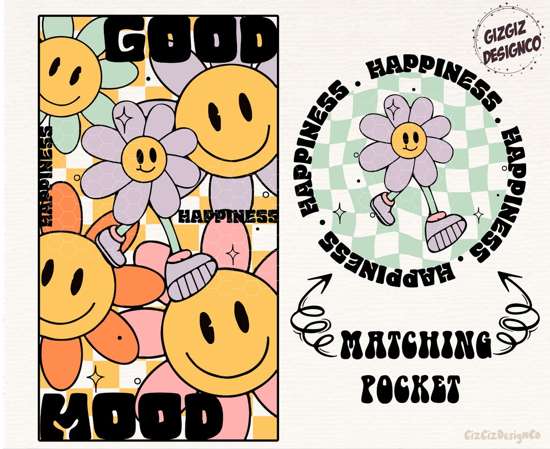 Groovy Smiley Face Daisy Png, Good Mood Happiness Png, Retro ...