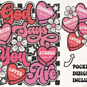 Trendy Christian Valentine Png, God Says You Are Valentine Png, Candy ...