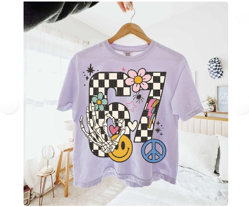 Six Seven Png, Checkered Six Seven Smiley Png, Viral Funny Saying 6 7 ...