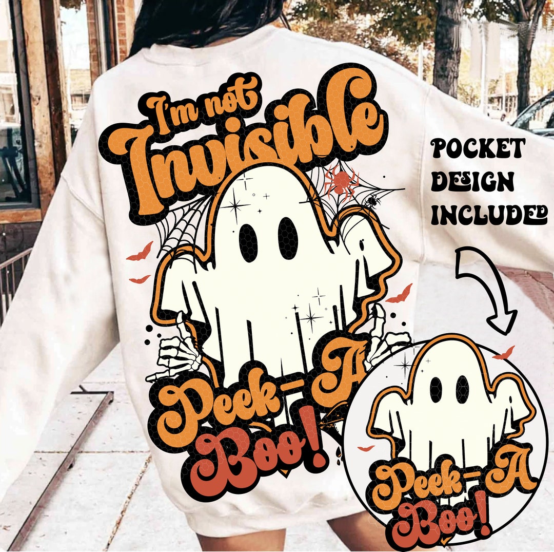 Peek-a Boo PNG, Retro Spooky Halloween Sublimation PNG, Cute Spooky ...
