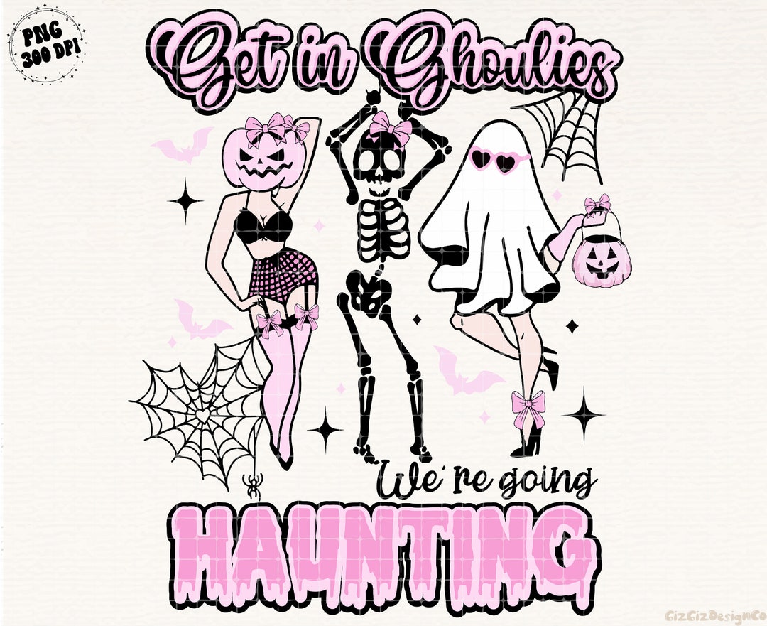 Get in Ghoulies Png, Retro Halloween Ghouls Costume Png, Spooky Season ...