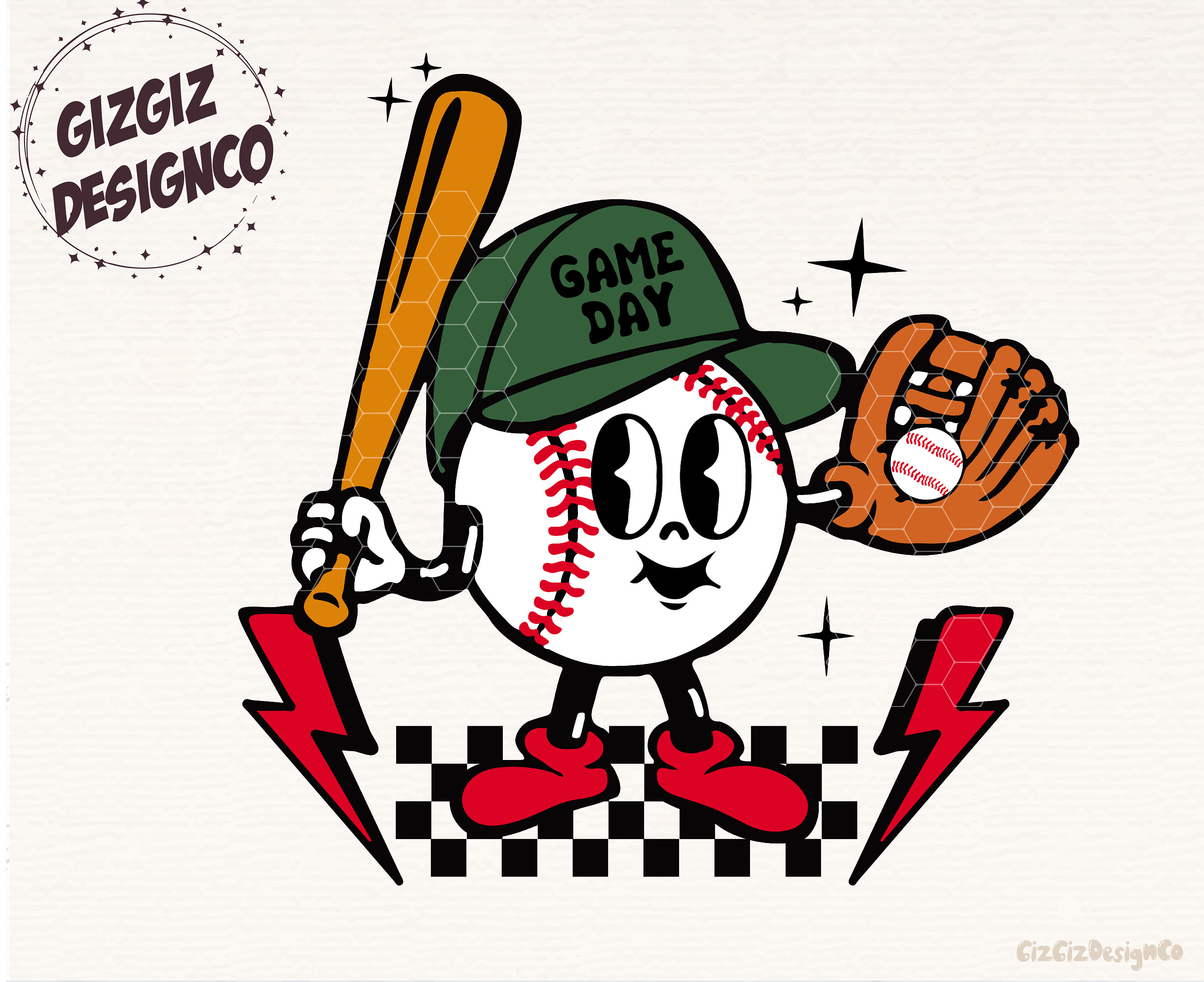 Baseball Png Game Day Smiley Baseball Sublimation Design - Etsy
