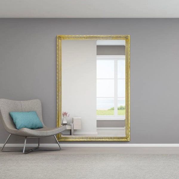 Large Antique Mirror - Etsy