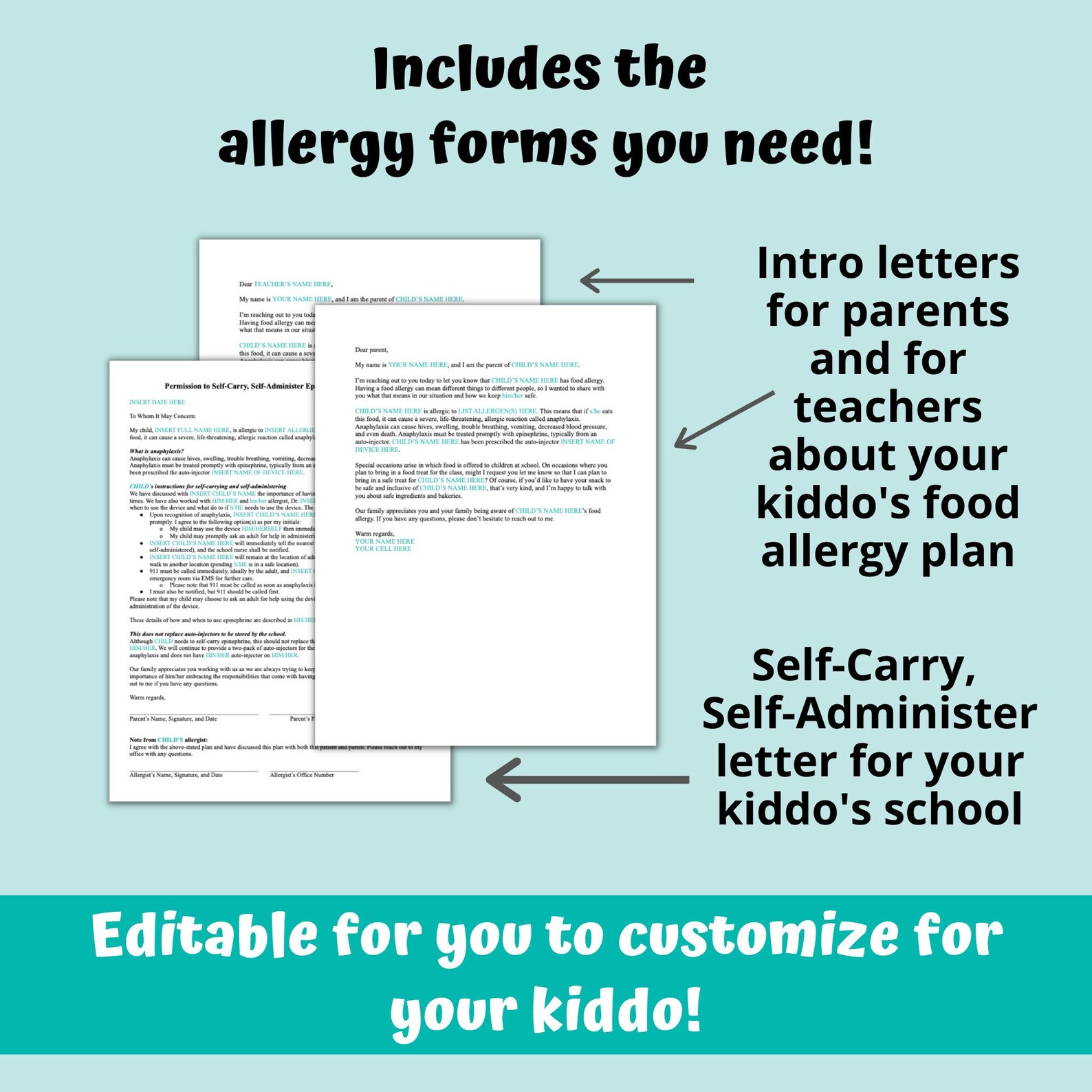 Food Allergy Parent Power Pack - Etsy