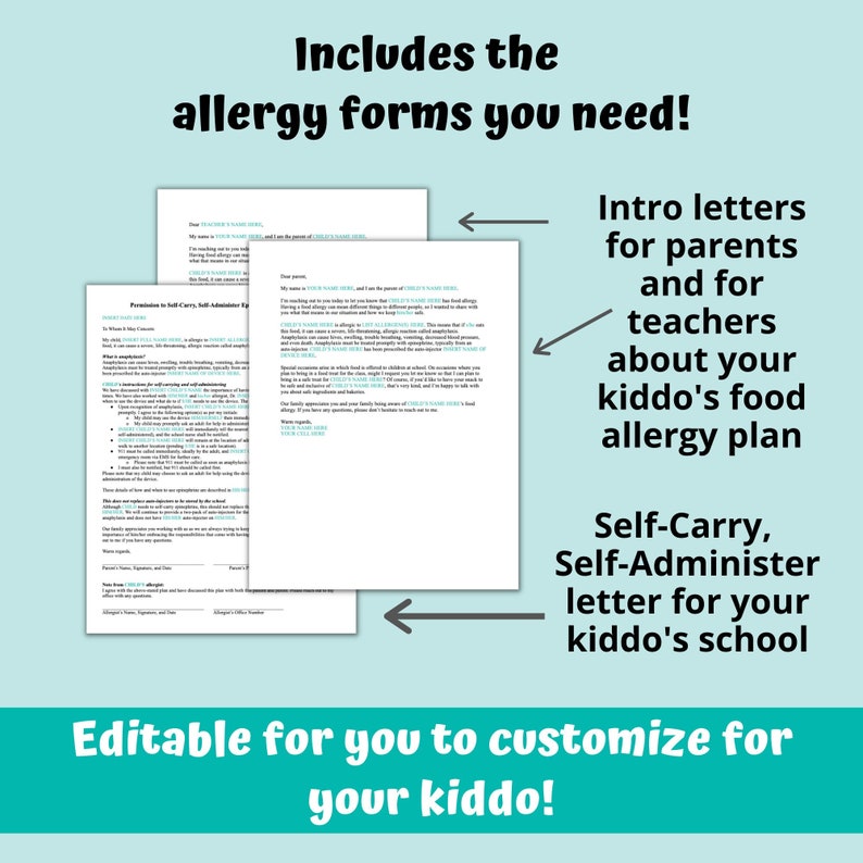 Food Allergy Parent Power Pack - Etsy