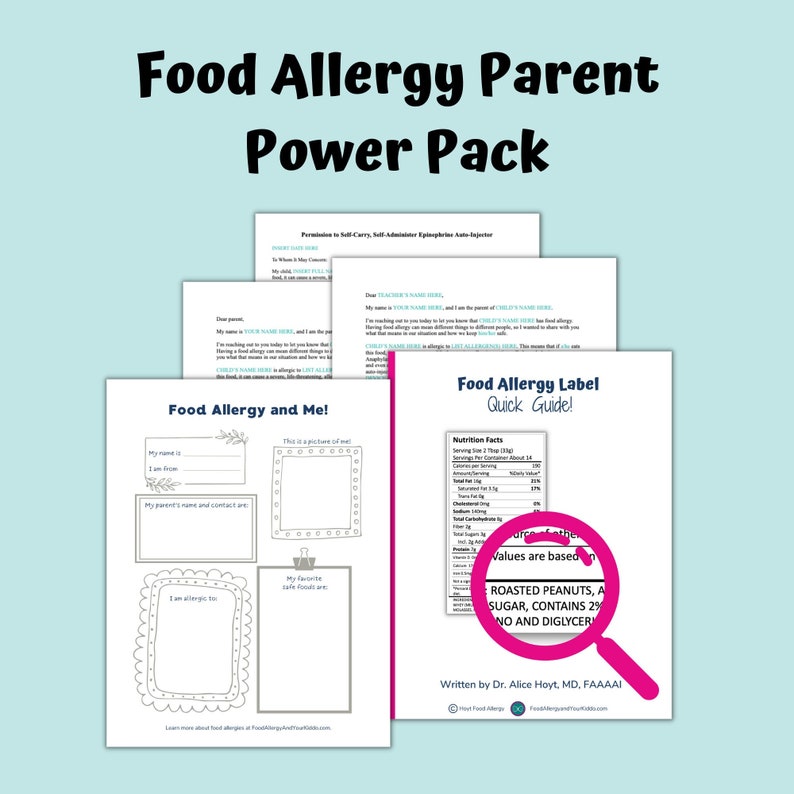 Food Allergy Parent Power Pack - Etsy