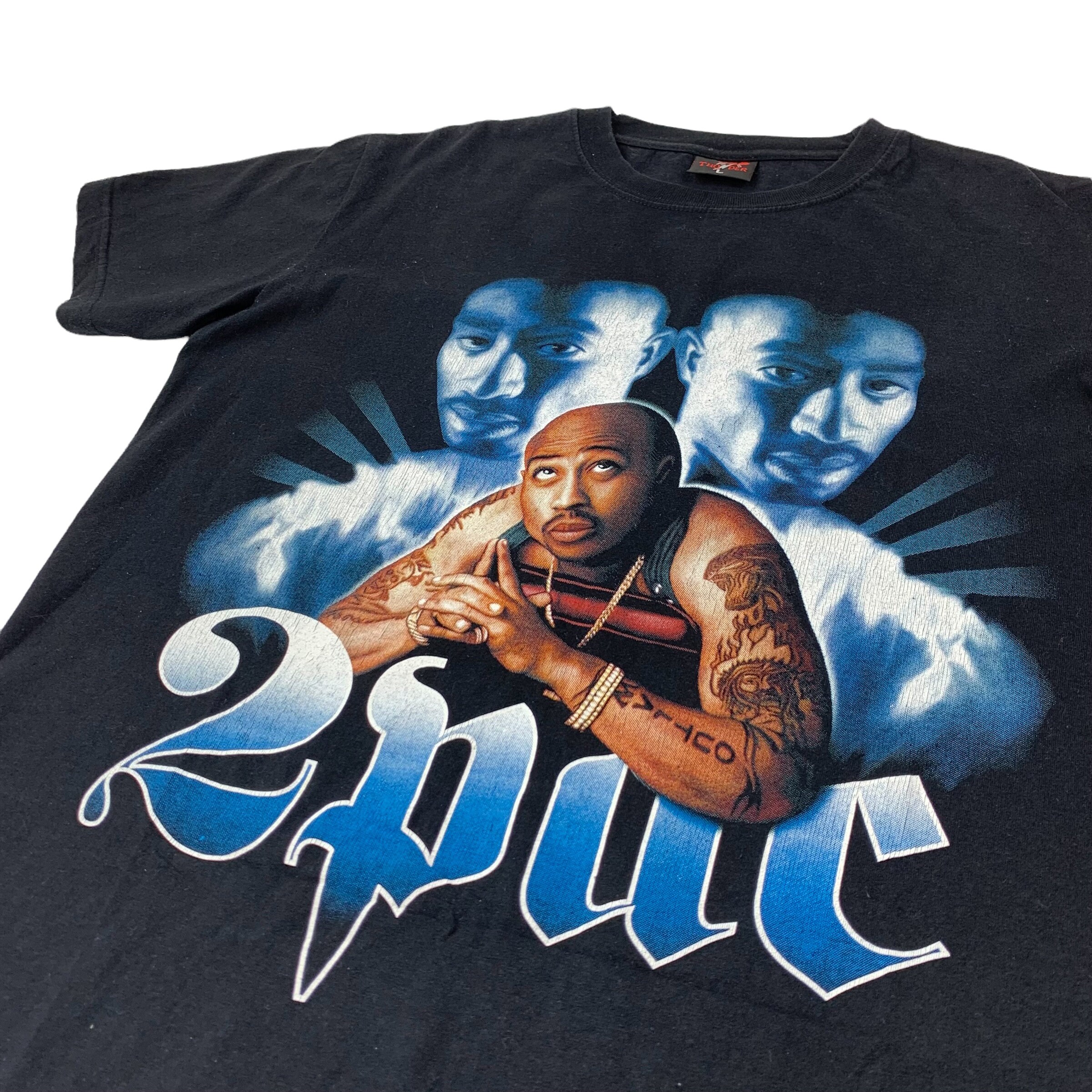 Tupac Shakur 2pac Memorial Vintage Rap T-shirt Double Graphic 90s ...