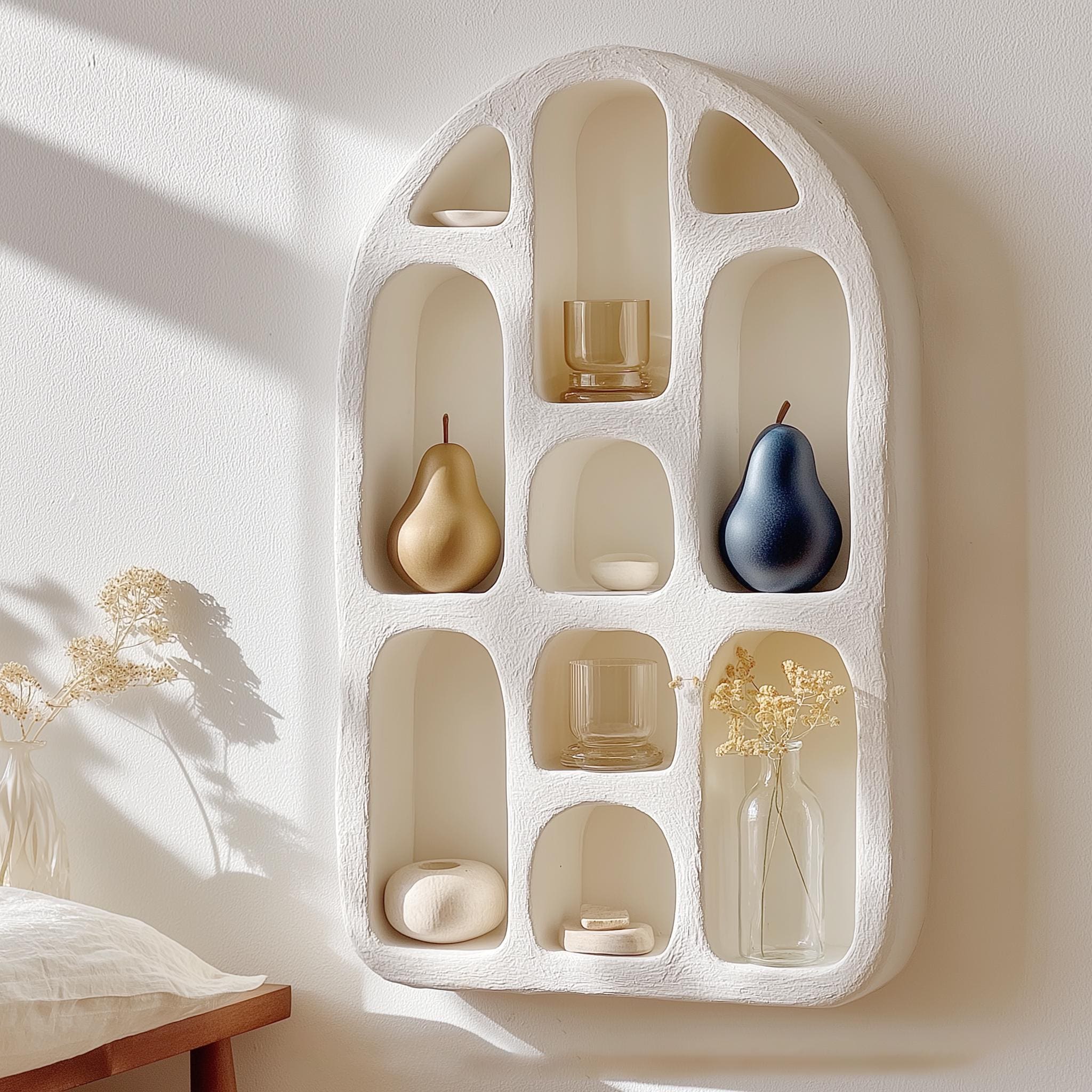 White Handmade Curio Shelf ,oddities Shelf,curiousity Shelf,curio Shelf ...