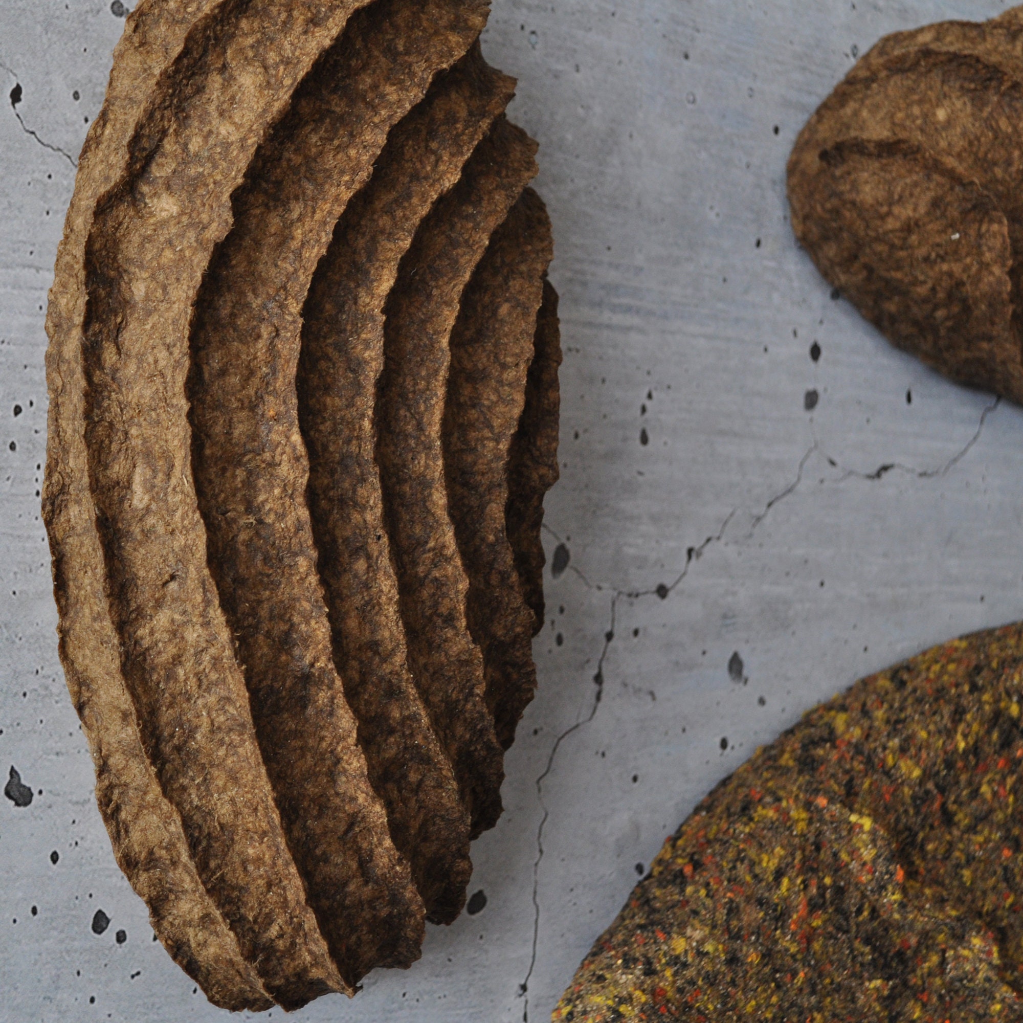 12 Set Paper Mache Wall Art,textured Wall Art,paper Clay Wall Art ...