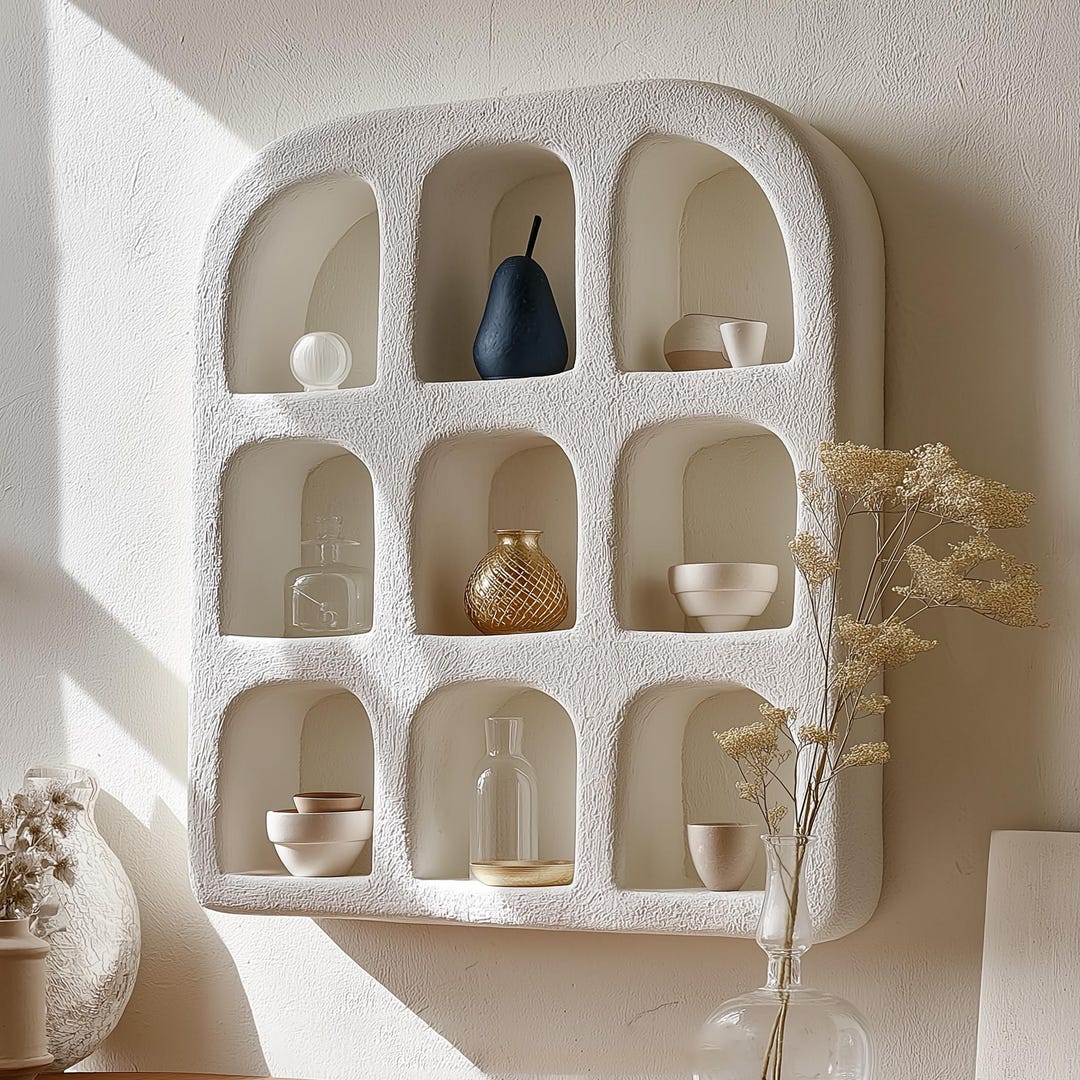 White Handmade Curio Shelf ,oddities Shelf,curiousity Shelf,curio Shelf ...
