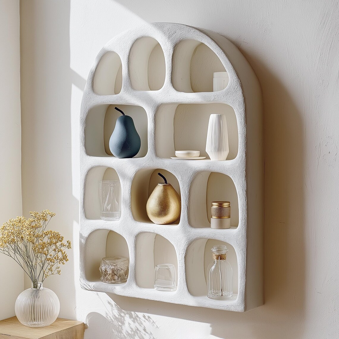 White Handmade Curio Shelf ,oddities Shelf,curiousity Shelf,curio Shelf ...