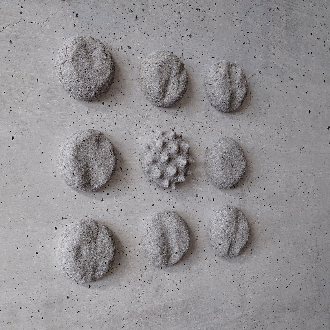 9 Set Paper Mache Wall Art,textured Wall Art,modern Wall Decor ...