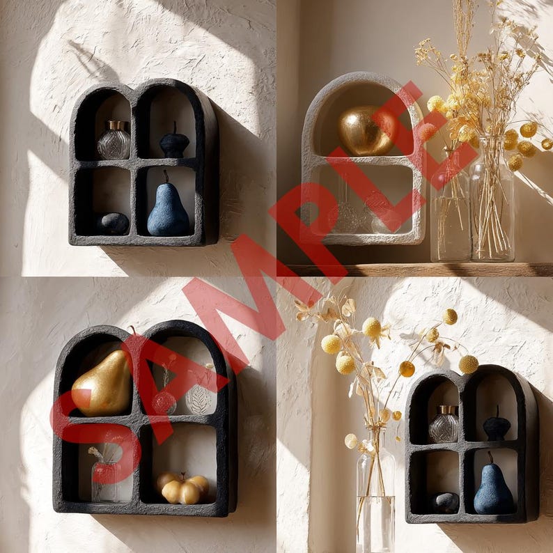 White Handmade Curio Shelf ,oddities Shelf,curiousity Shelf,curio Shelf ...