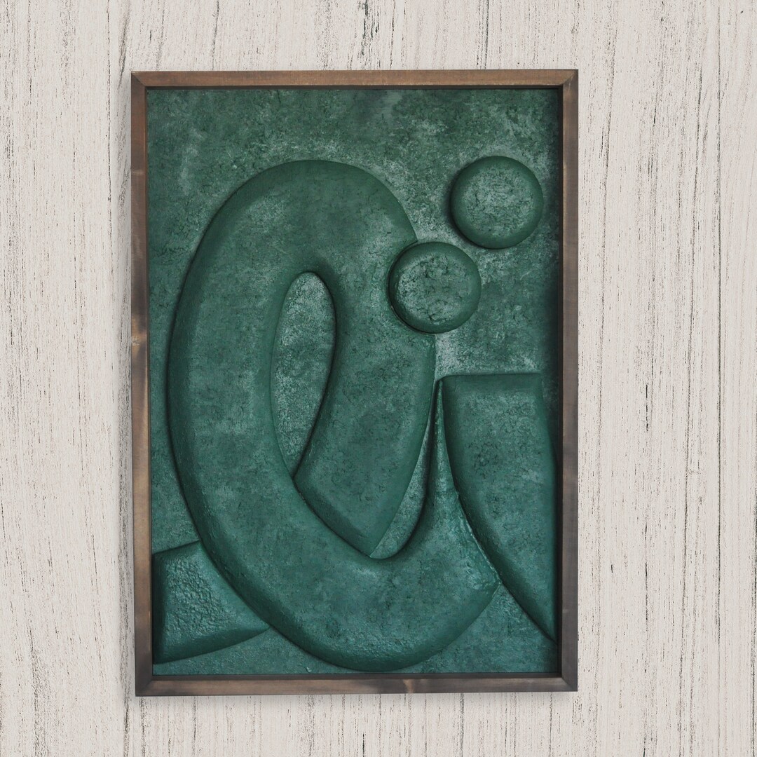 Hand-sculpted Bas-relief Wall Art: Modern Abstract Spruce Frame - Etsy UK