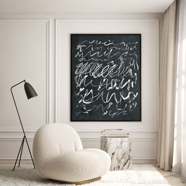 Abstract Letter Art - Etsy