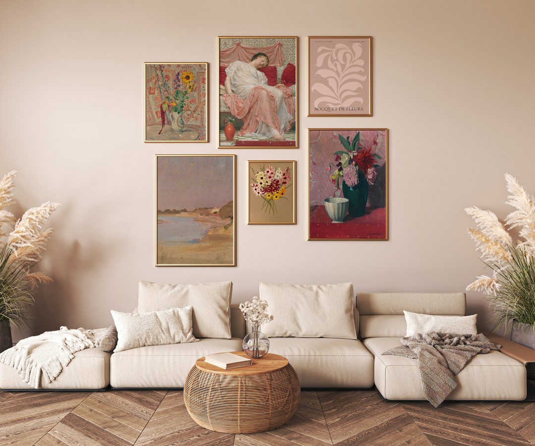 PRINTABLE Boujee Gallery Wall Set Antique and Vintage Art Set of 6 ...