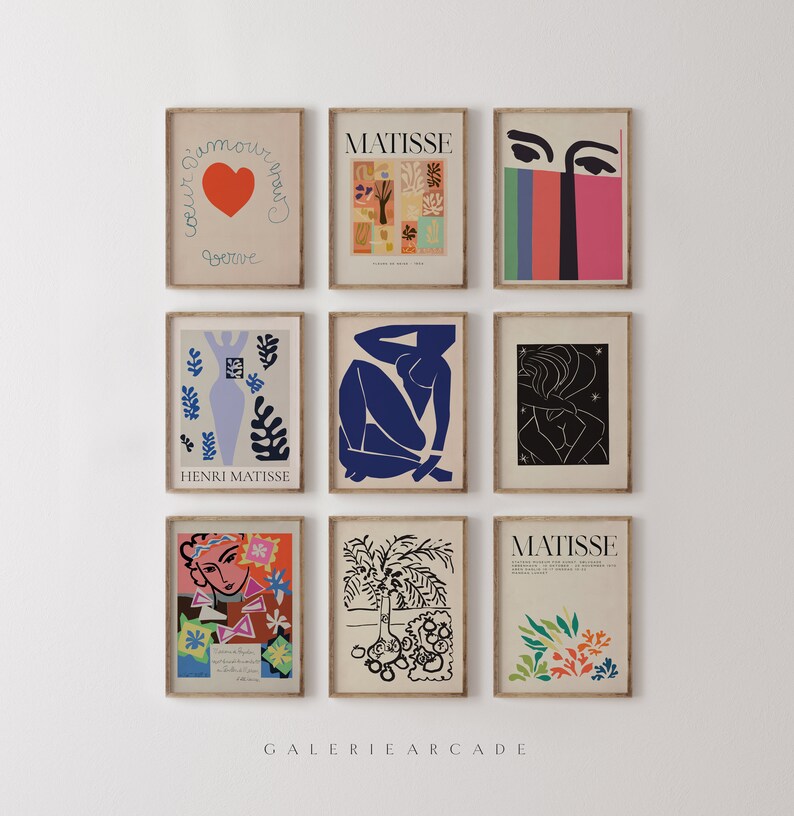 HENRI MATISSE Set of 3 Prints Colourful Bright Wall Art - Etsy