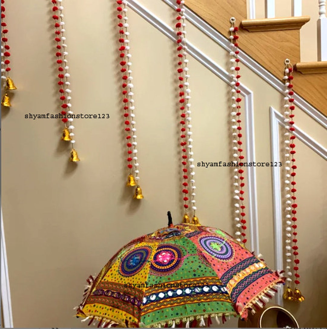 50 Pc Pom Pom Garlands Pom Pom Strings Mix Colorful Pom Pom - Etsy