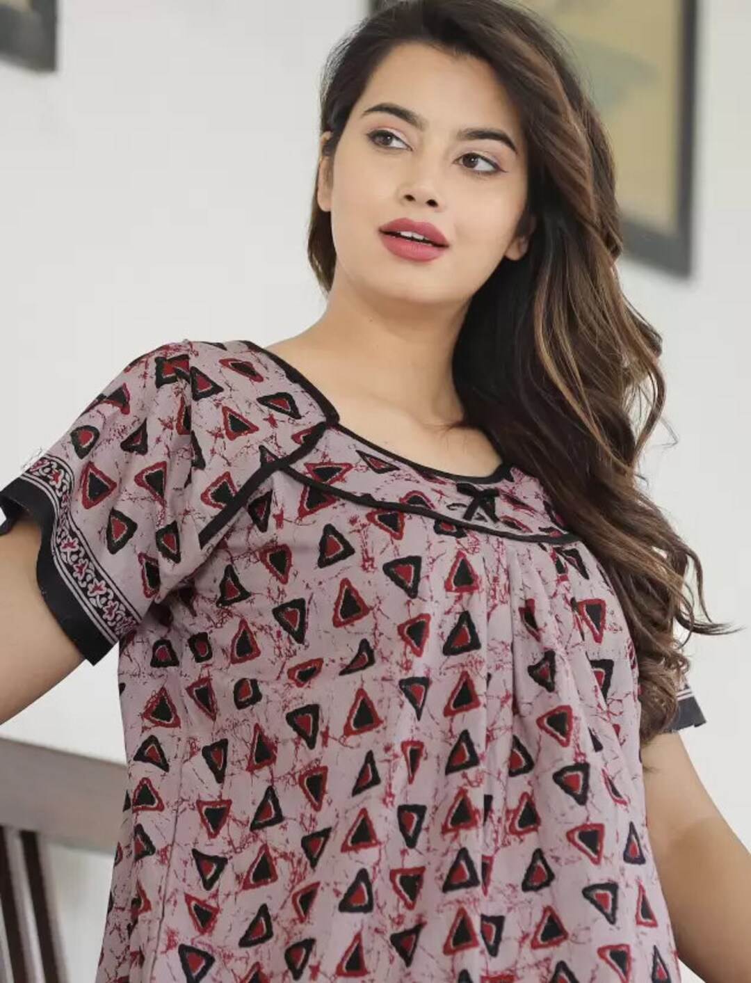 Multicolour Floral Pure Cotton Extra Large Nighty .pure - Etsy