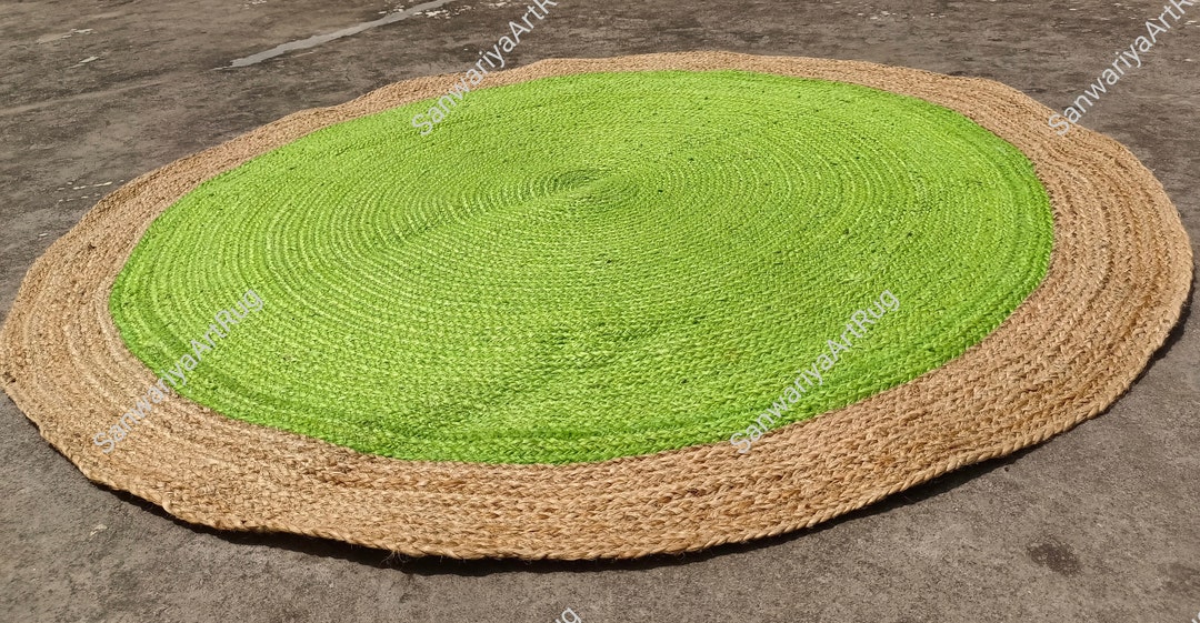 Round Jute Rug | Jute Boho Round Rug | Circle Jute Rug |nursery Decor ...
