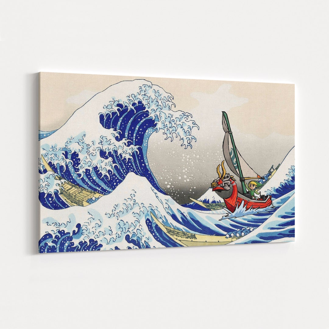 The Great Wave Zelda the Legend of Zelda Windwaker the Great - Etsy