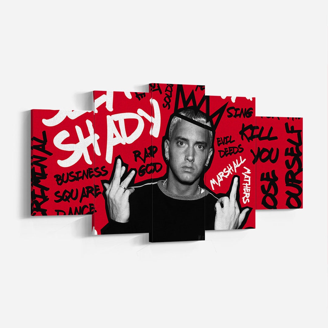 Eminem the Real Slim Shady Marshall Bruce Mathers Canvas - Etsy