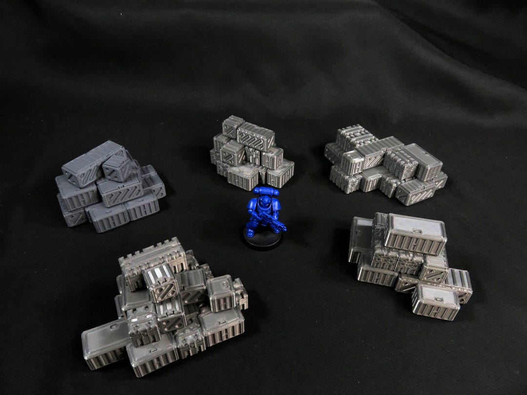 Lot of Scenery Boxes for Wargames 28mm - 32mm Printed in PLA - Etsy