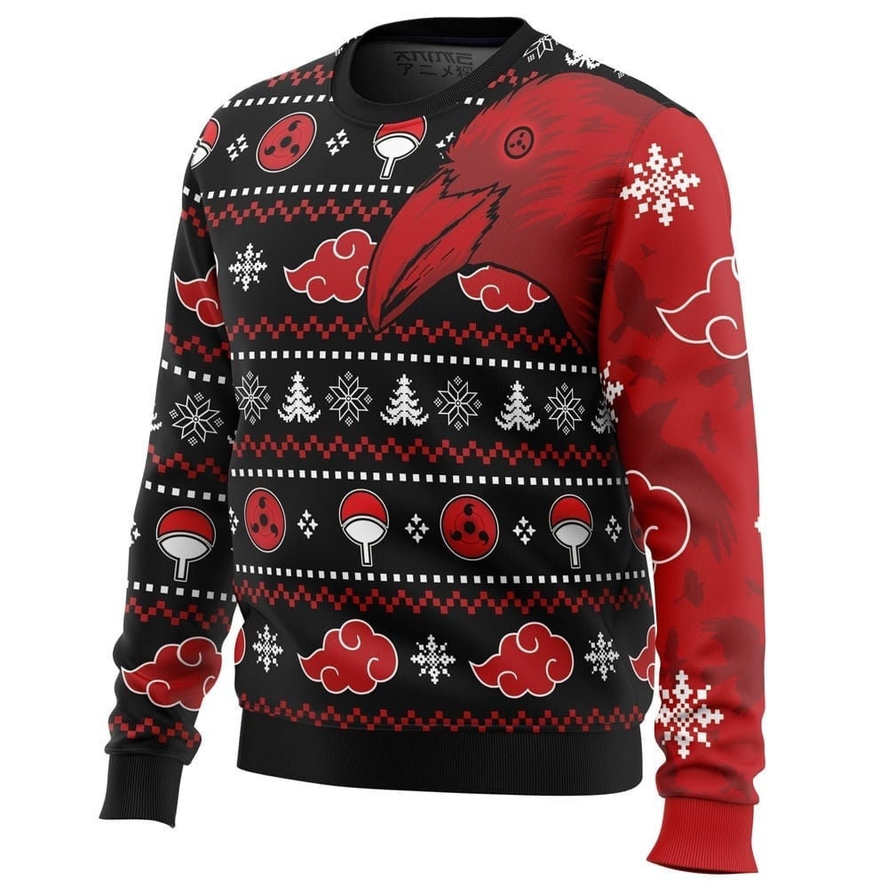 Akatsuki Itachi Symbolic Crows Naruto Christmas Sweater - Etsy