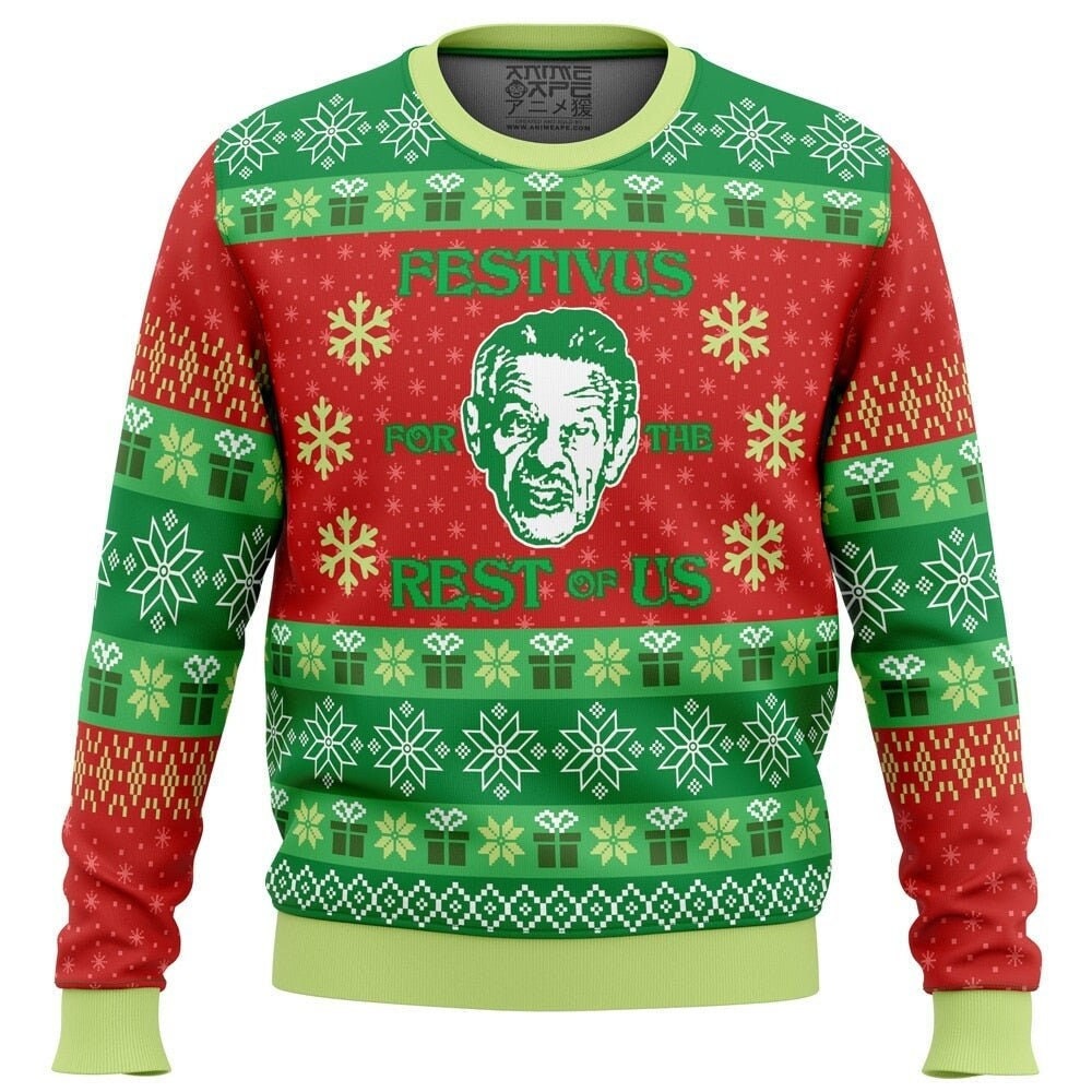 A Festivus for the Rest of Us Seinfeld Ugly Christmas Sweater sold by ...