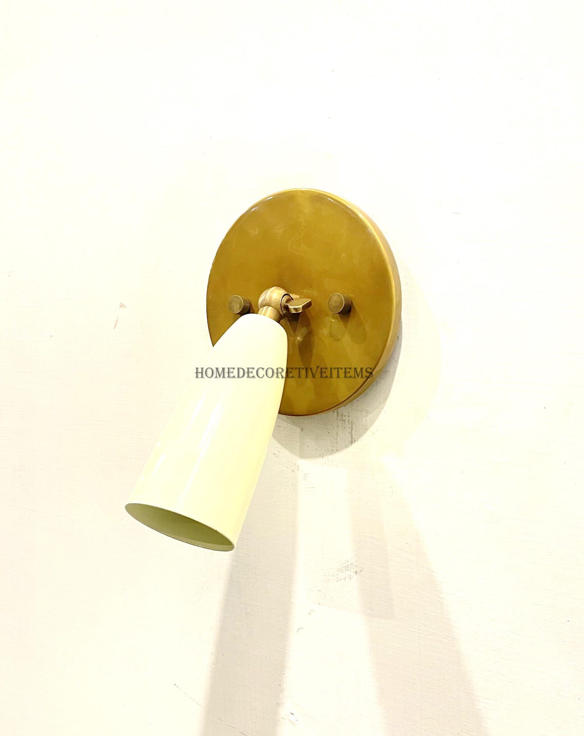Single Bulb Wall Lamp Modern Brass Wall Sconce Focus Reading Wall Lamp ...