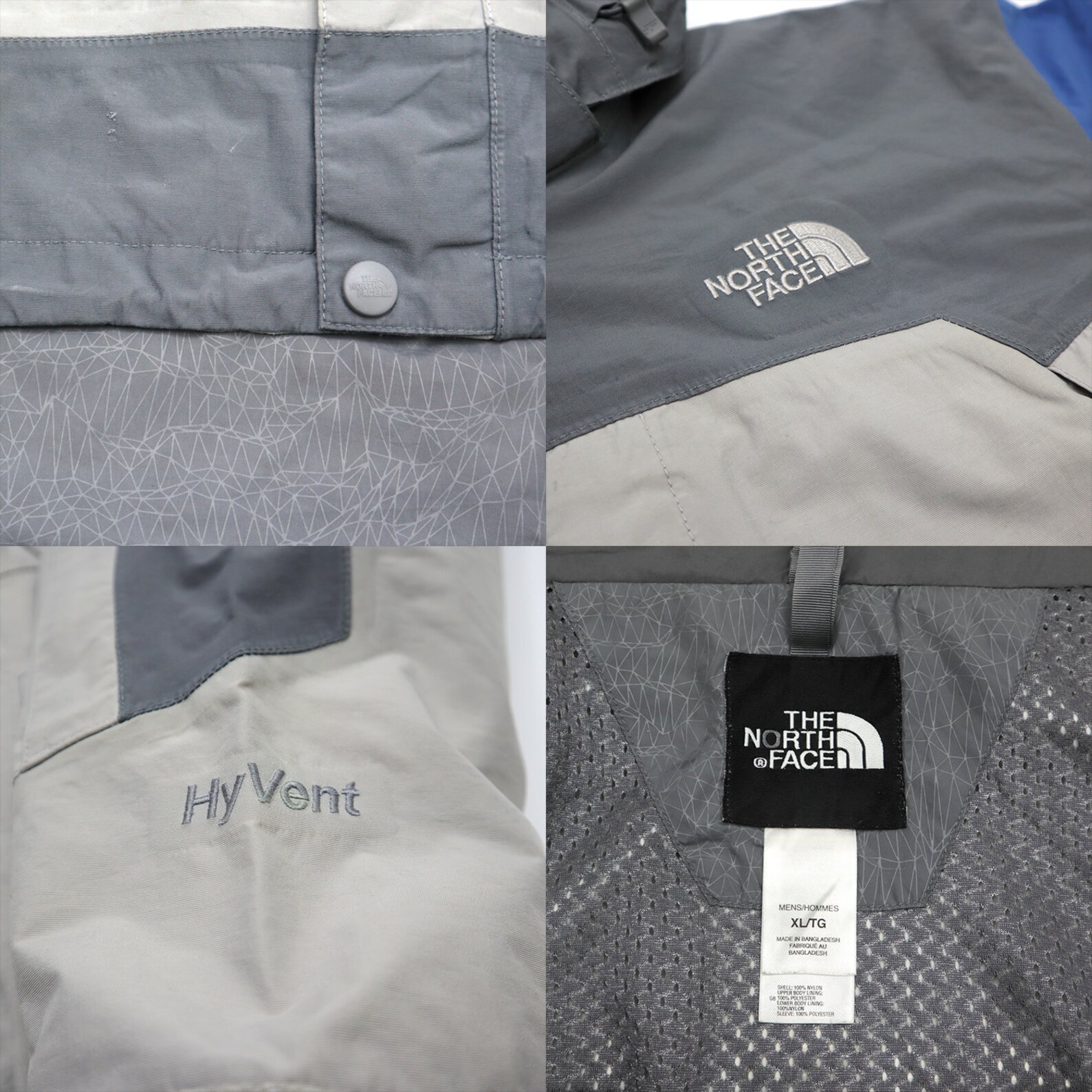 Vintage 90s THE NORTH FACE Hy Vent Outdoor Winter Coat Parka Hoodie ...