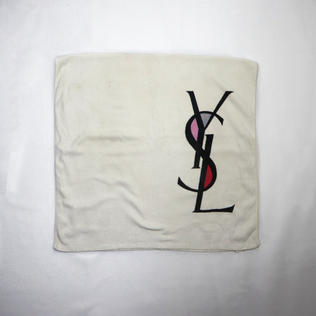 Vintage 80s 90s Yves Saint Laurent Towel YSL Big Logo - Etsy