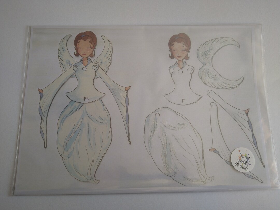 Paper Doll Guardian Angel - Etsy