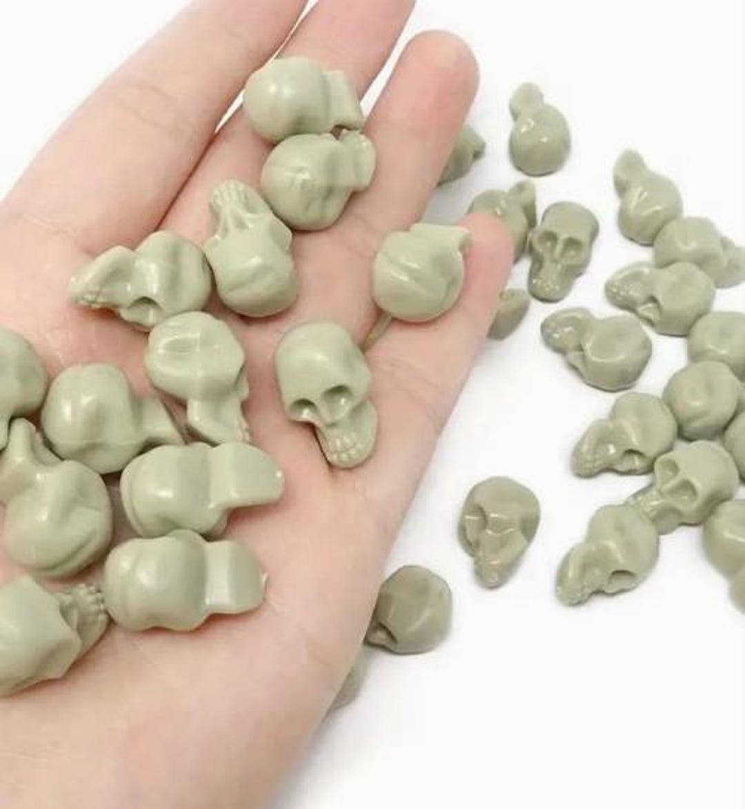 Mini Plastic Skull Heads Miniature Skulls Halloween Vase Filler Mini ...