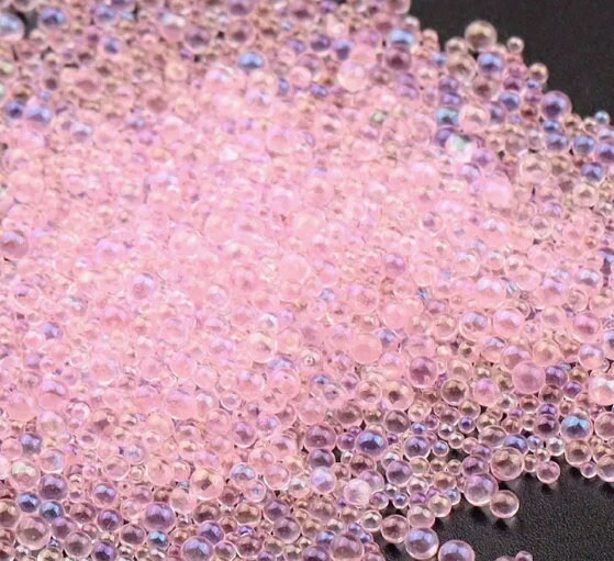 Mini Bubbles Dollhouse Craft Bubbles Tiny Glass Beads Miniature Bubbles Kawaii Tiny Nail Art