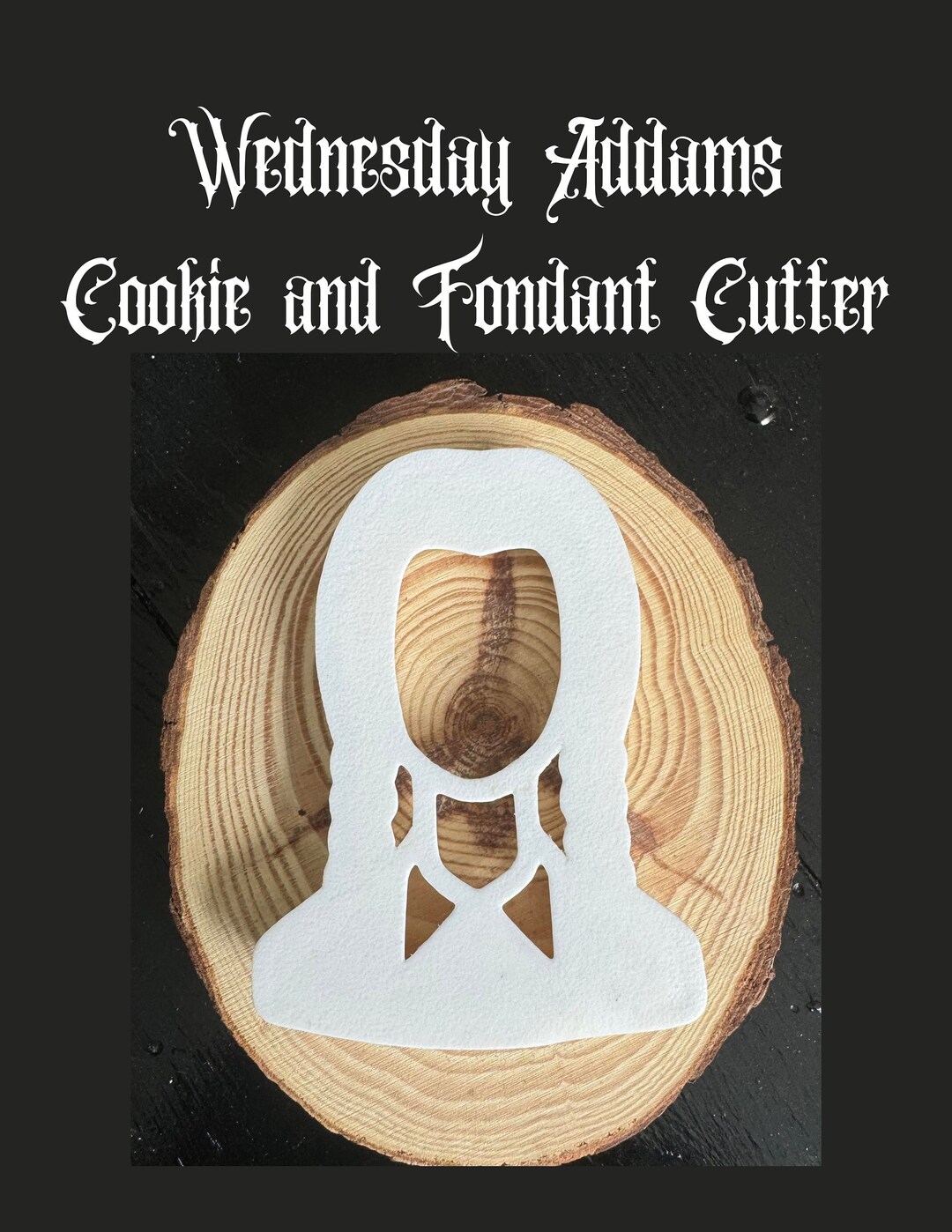 Wednesday Cookie Cutter Addams Family Wednesday Cutter Halloween Addams ...