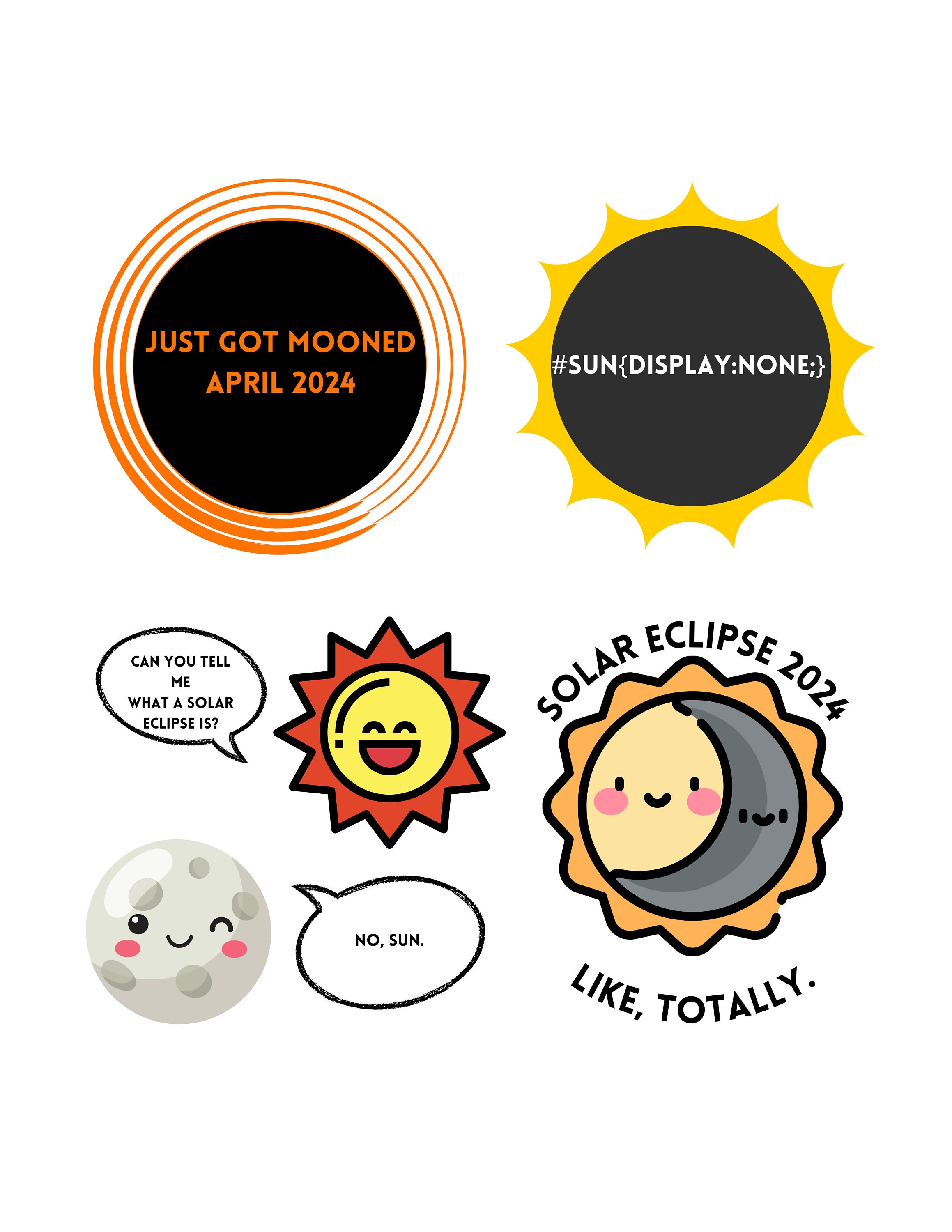 Solar Eclipse Download PNG 2024 Funny Eclipse Solar PNG Download ...