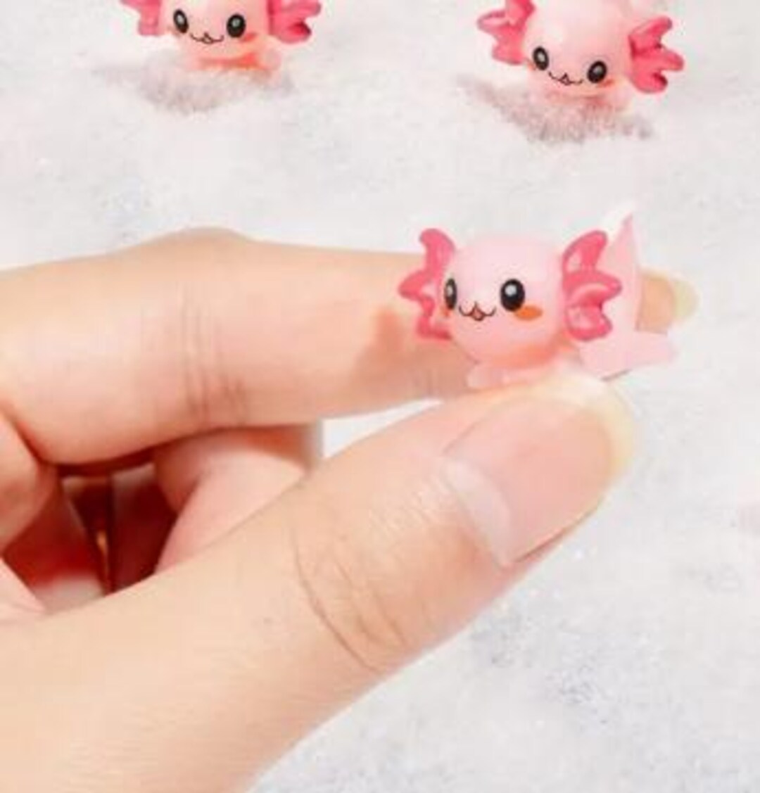 Mini Resin Axolotl Craft Miniature Axolotl DIY Miniature Craft Garden ...