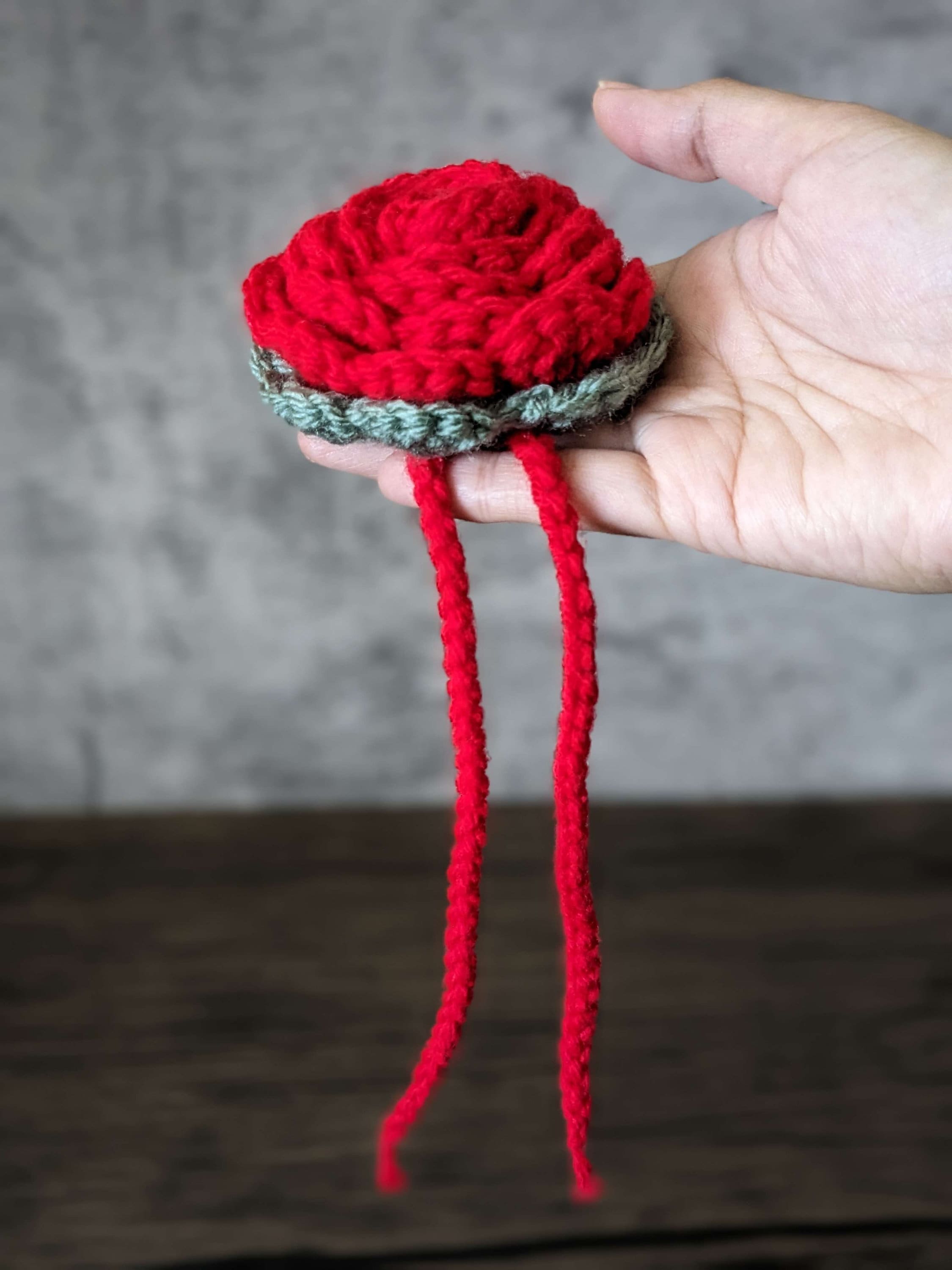 Crocheted Roses With Ties Luggage Tags Bag Tags - Etsy