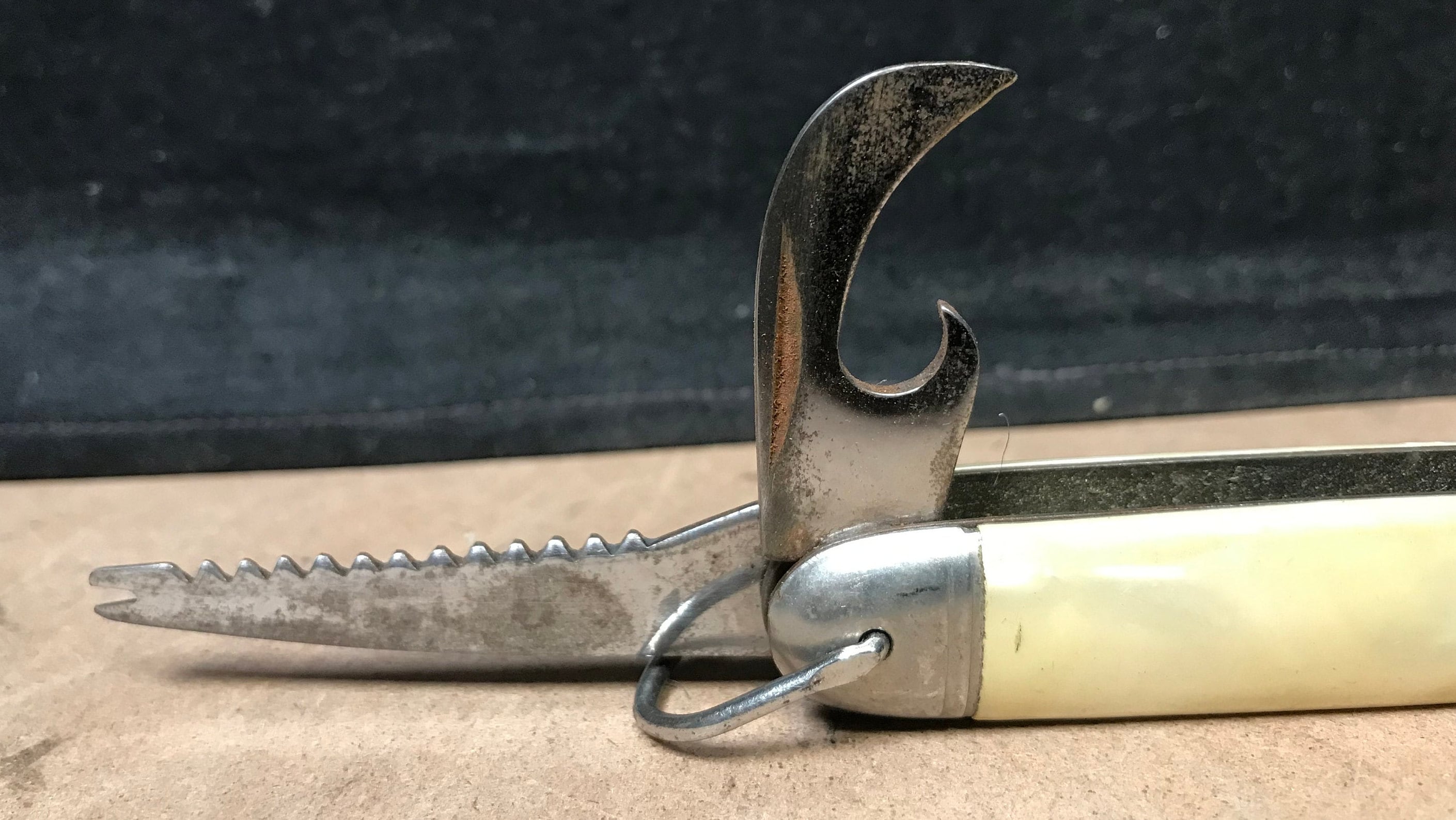 VINTAGE RICHARDS 4 Blade Pocket Knife With Ivory Coloured - Etsy